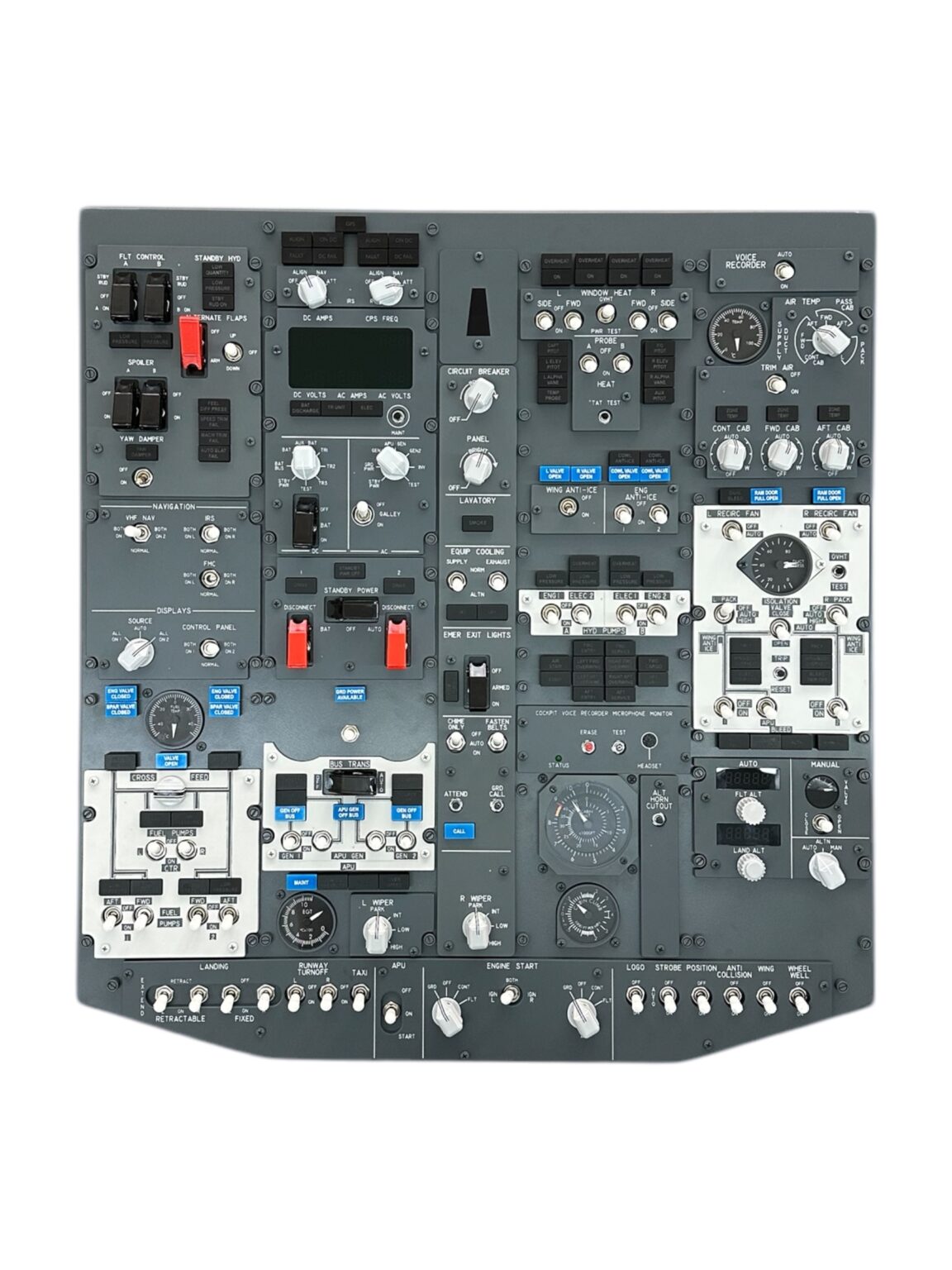 B737 Overhead Panel (Forward) - Plug and Play - Core Flight Technologies