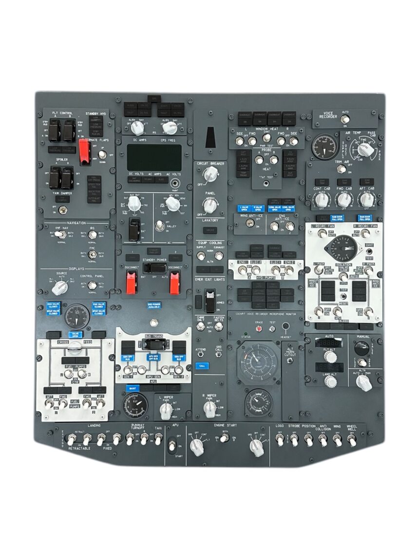 B737 Overhead Panel (Forward) - Plug and Play - Core Flight Technologies