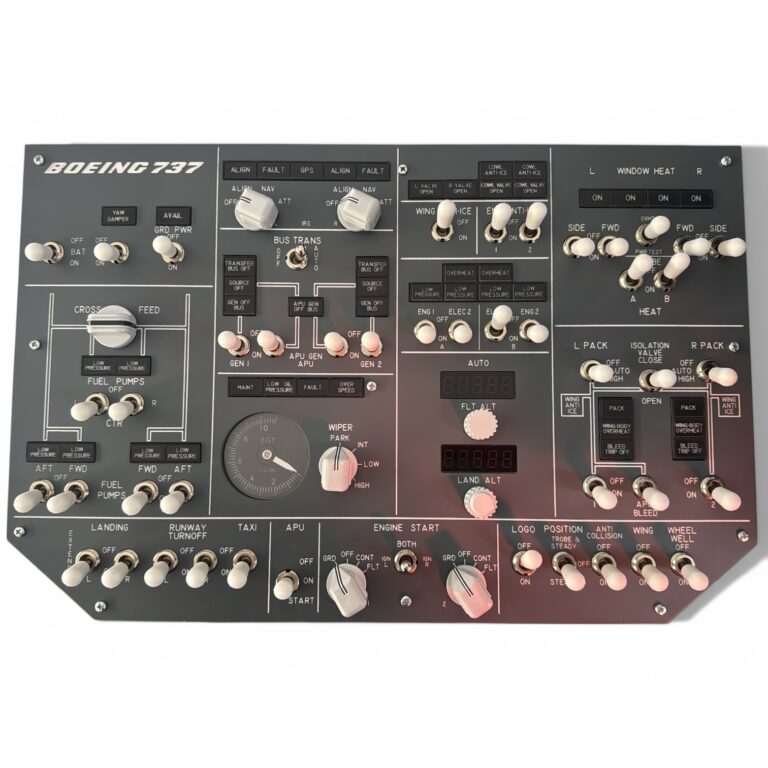 B737 Overhead Panel (Forward) - Plug and Play - Core Flight Technologies